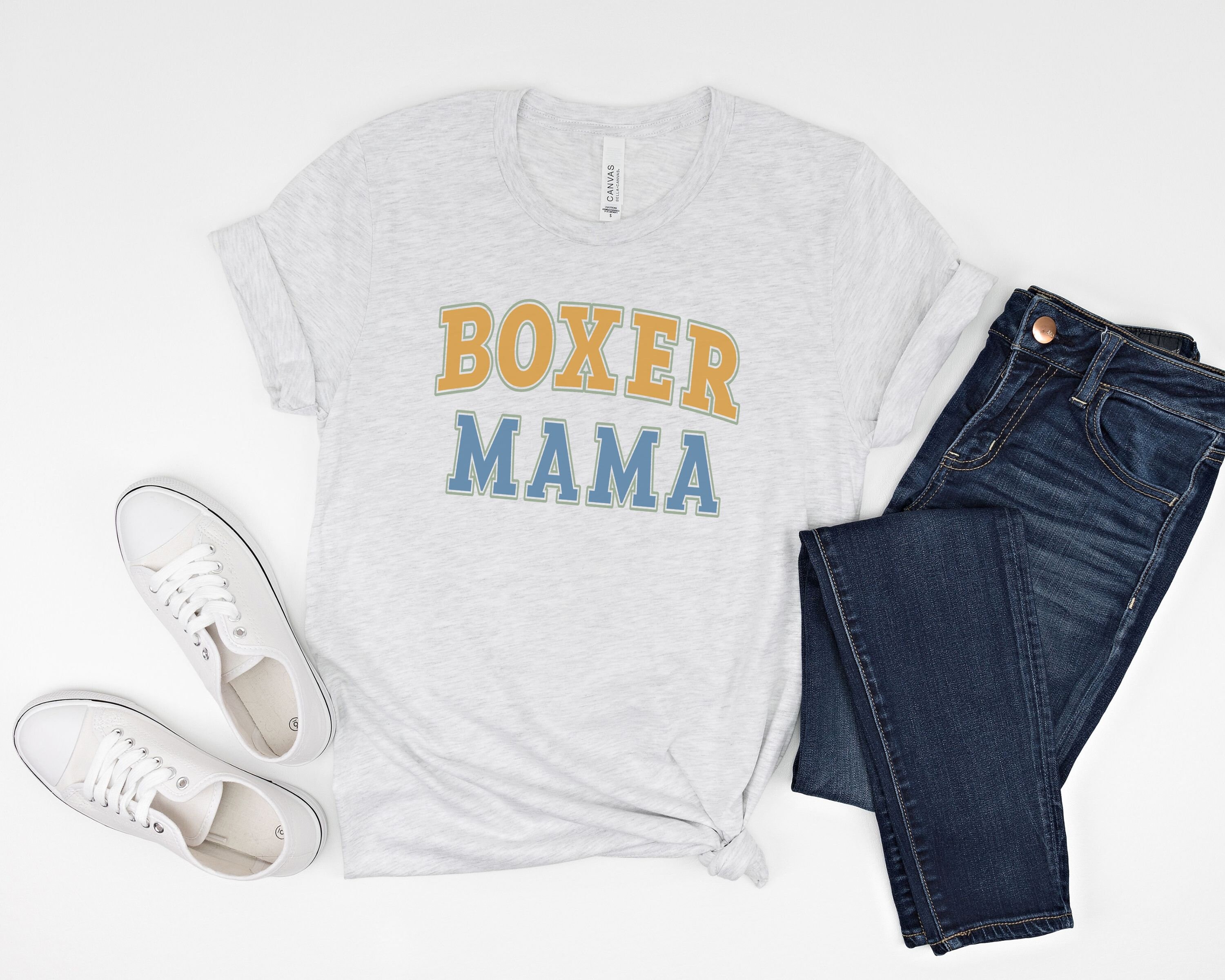 Boxer perro mamá camisa, camisa de rescate de perro, perro mamá cuello ...