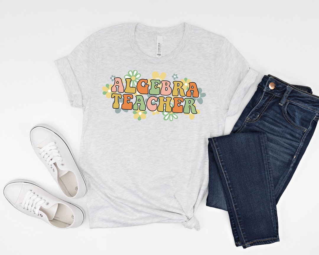 Camisa de profesor de álgebra, camiseta retro de profesor de ...