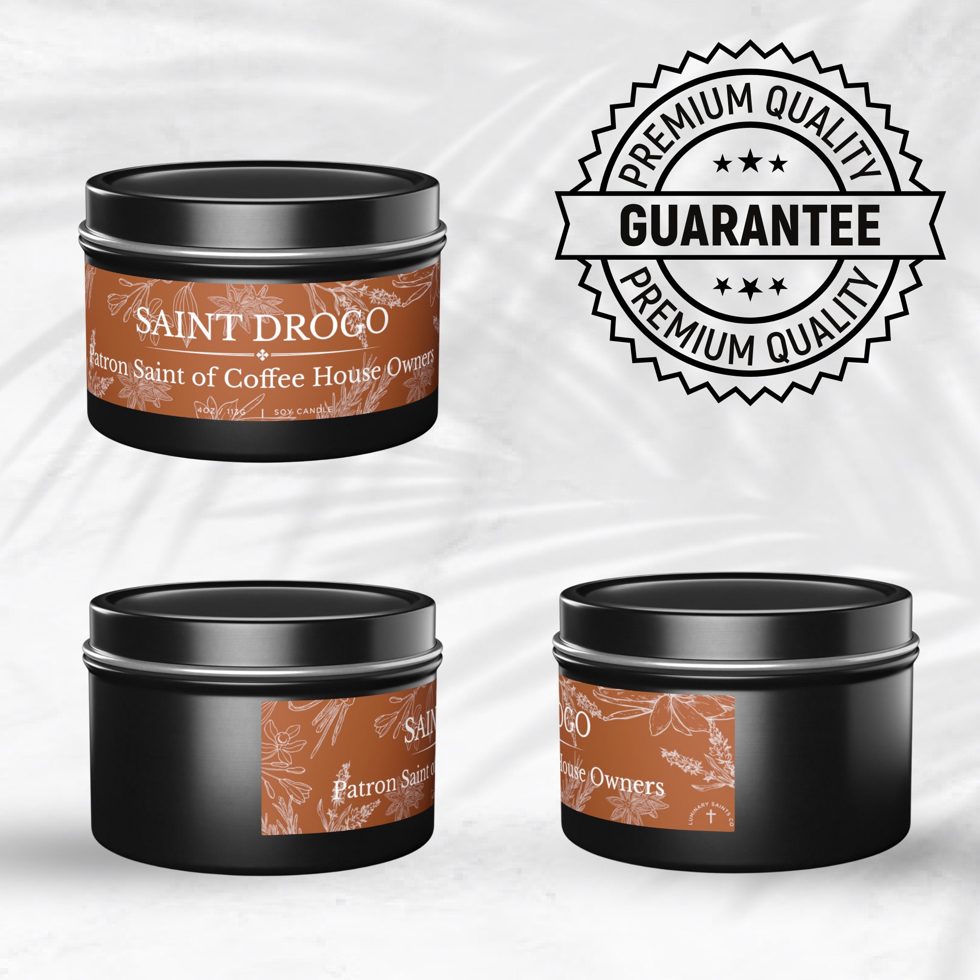 Saint Drogo Patron Saint of Coffee House Owners Prayer Candles 4 Oz ...