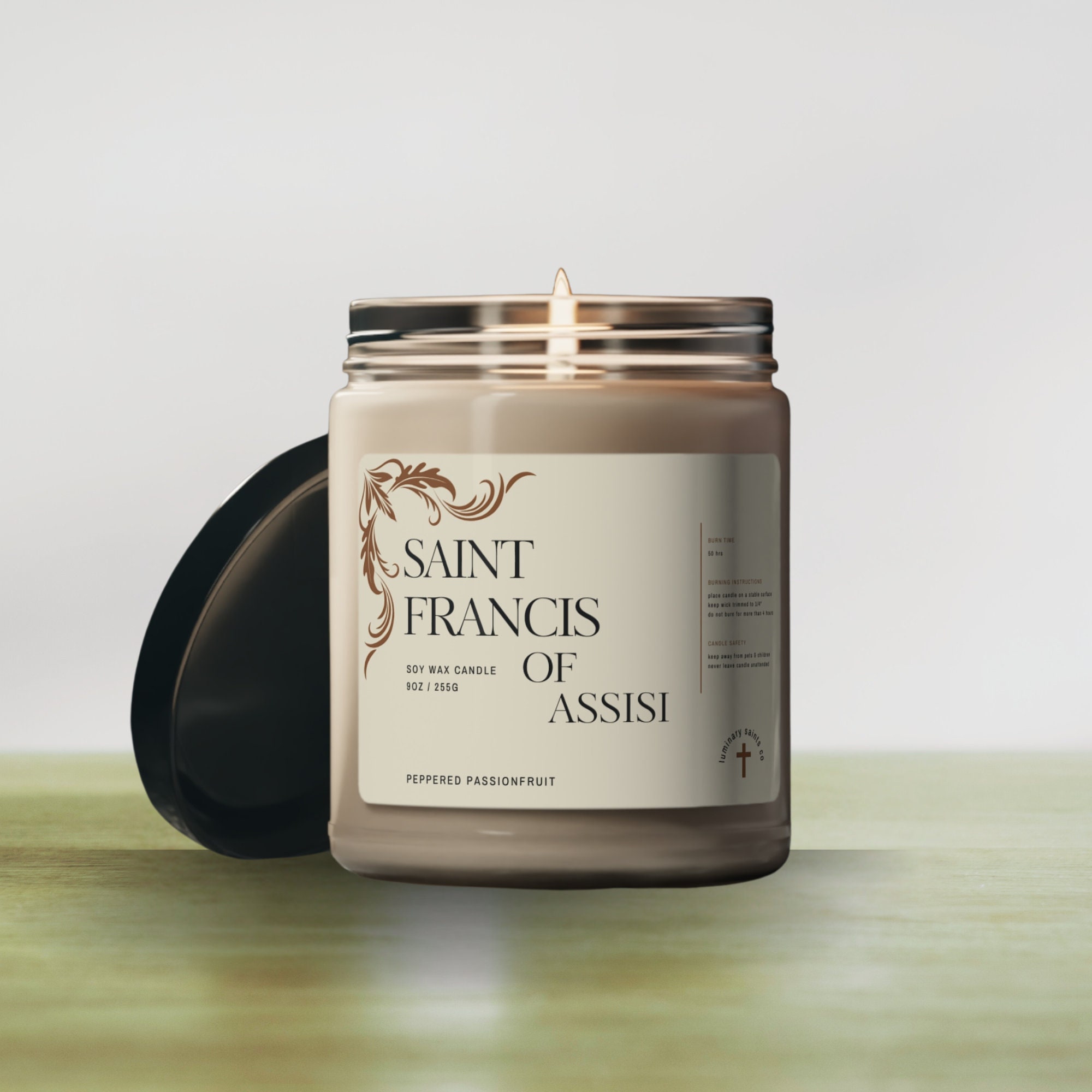 Saint Francis of Assisi Prayer Candle 9oz, Christian Prayer Candles ...