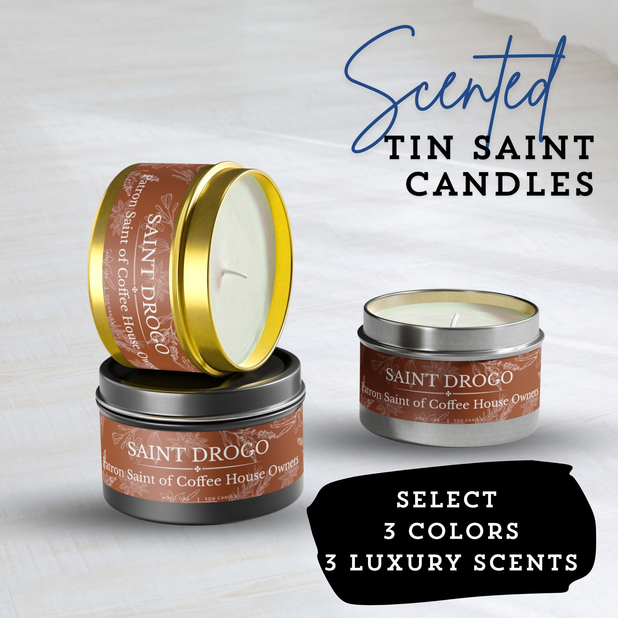 Saint Drogo Patron Saint of Coffee House Owners Prayer Candles 4 Oz ...