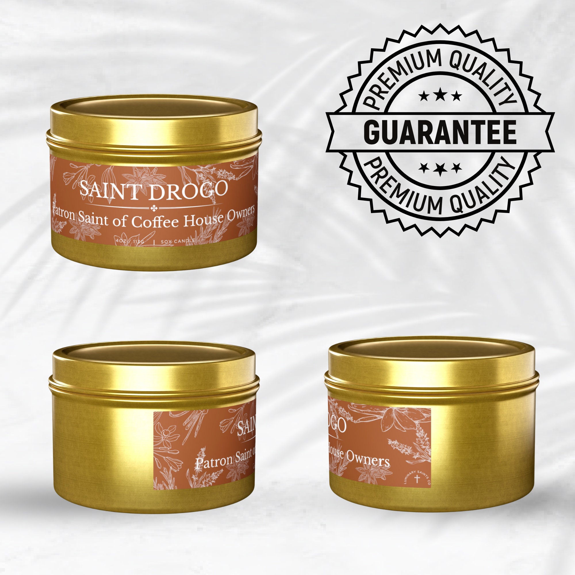 Saint Drogo Patron Saint of Coffee House Owners Prayer Candles 4 Oz ...