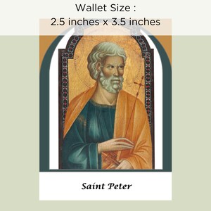 St. Peter Printable Prayer Cards Digital Printable Set for Catholics ...