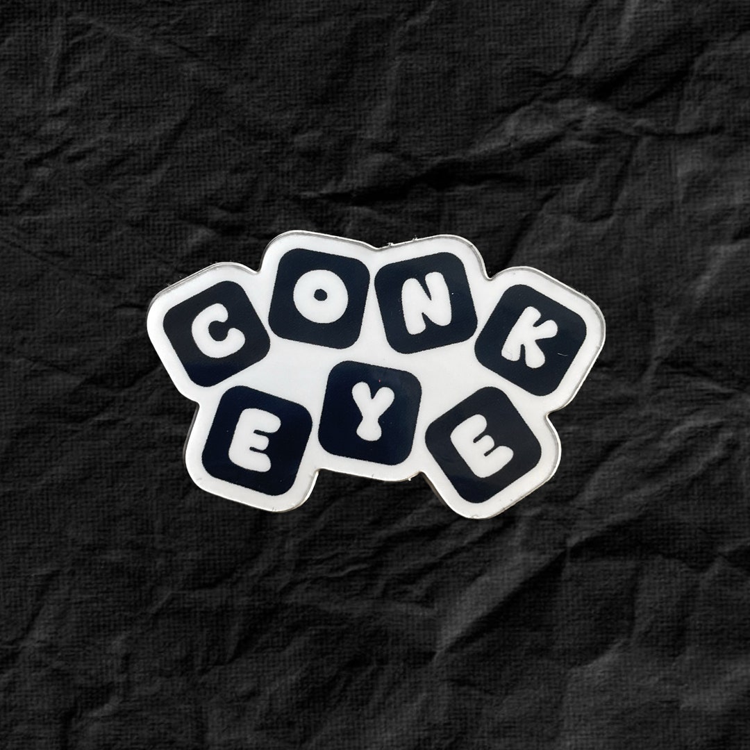 Conk Eye Cubed Logo Sticker - Etsy