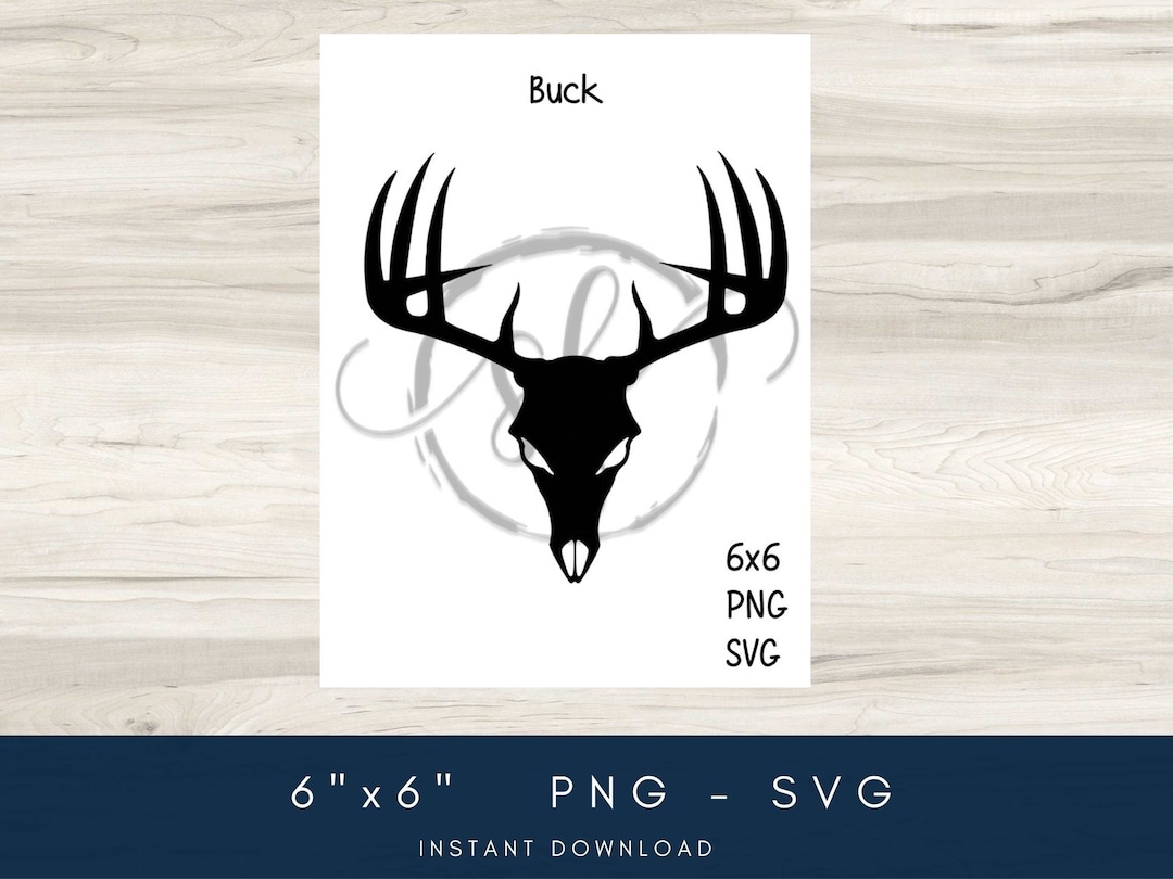 Buck SVG | Buck PNG | Hunt Club | Cut File | Cricut | Silhouette ...
