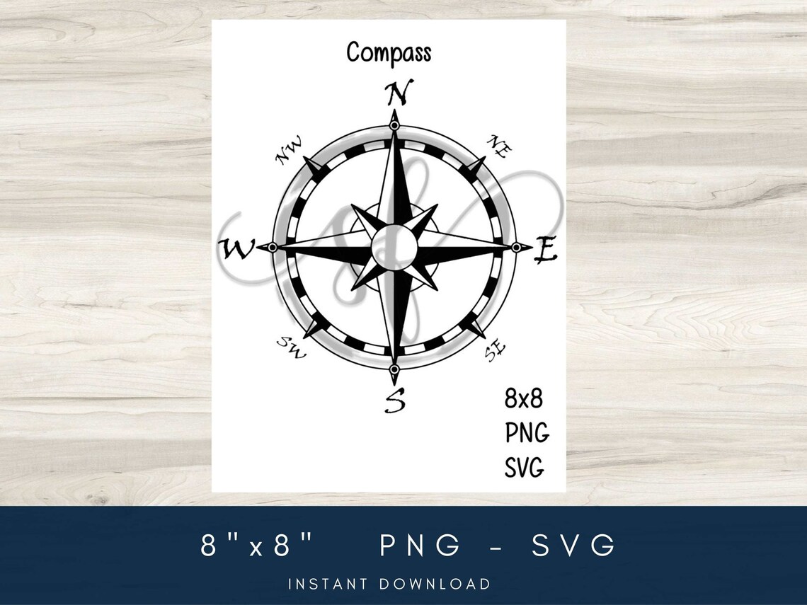 Nautical Compass SVG | Nautical Compass PNG | Cut File | Cricut ...