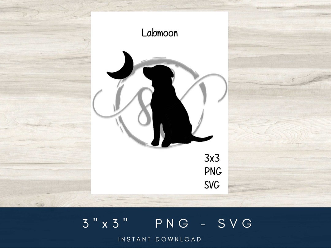 Lab Moon SVG Lab Moon PNG Cut File Cricut Silhouette - Etsy Portugal