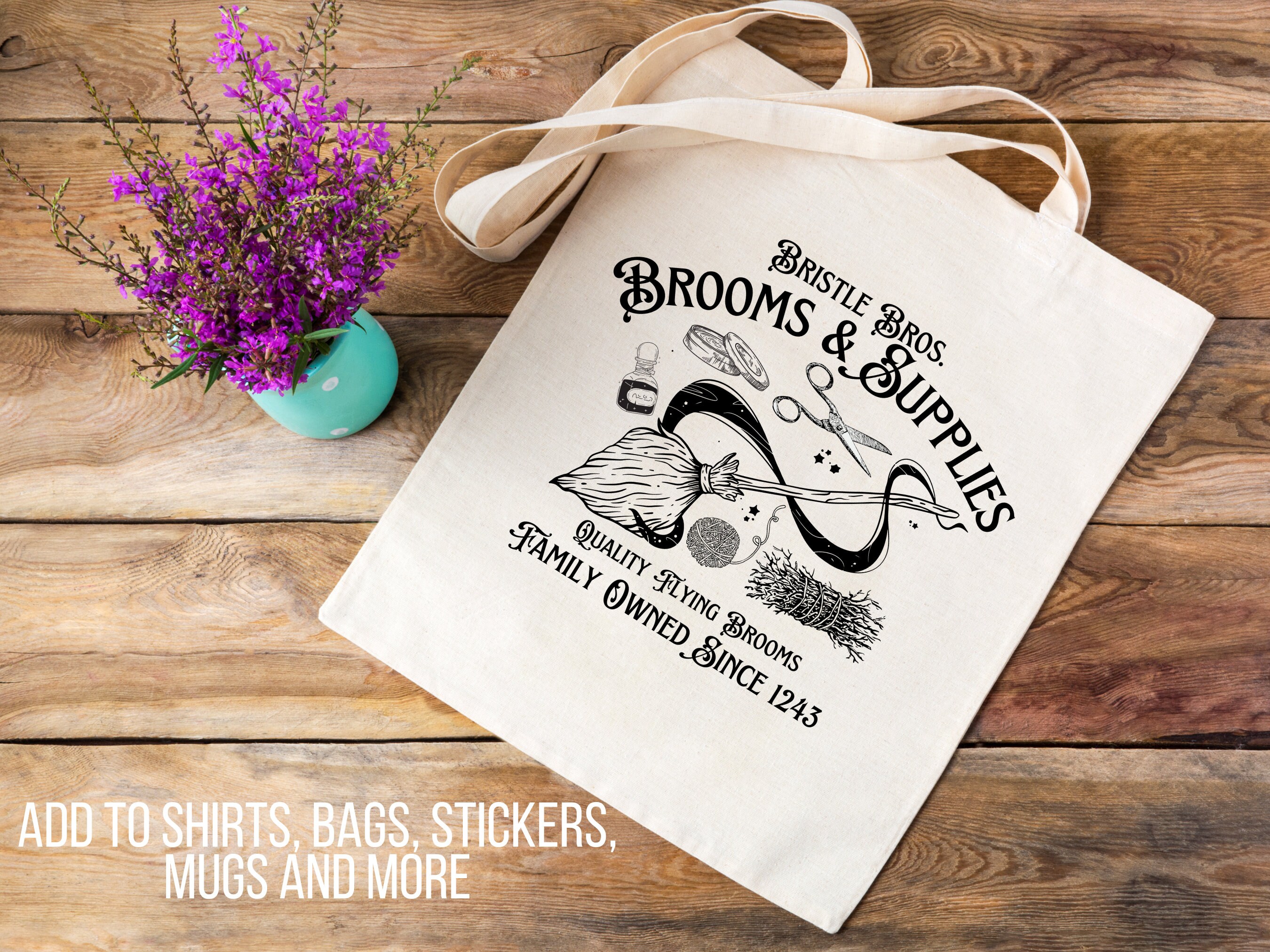 Broom Supply Design PNG SVG PDF - Etsy