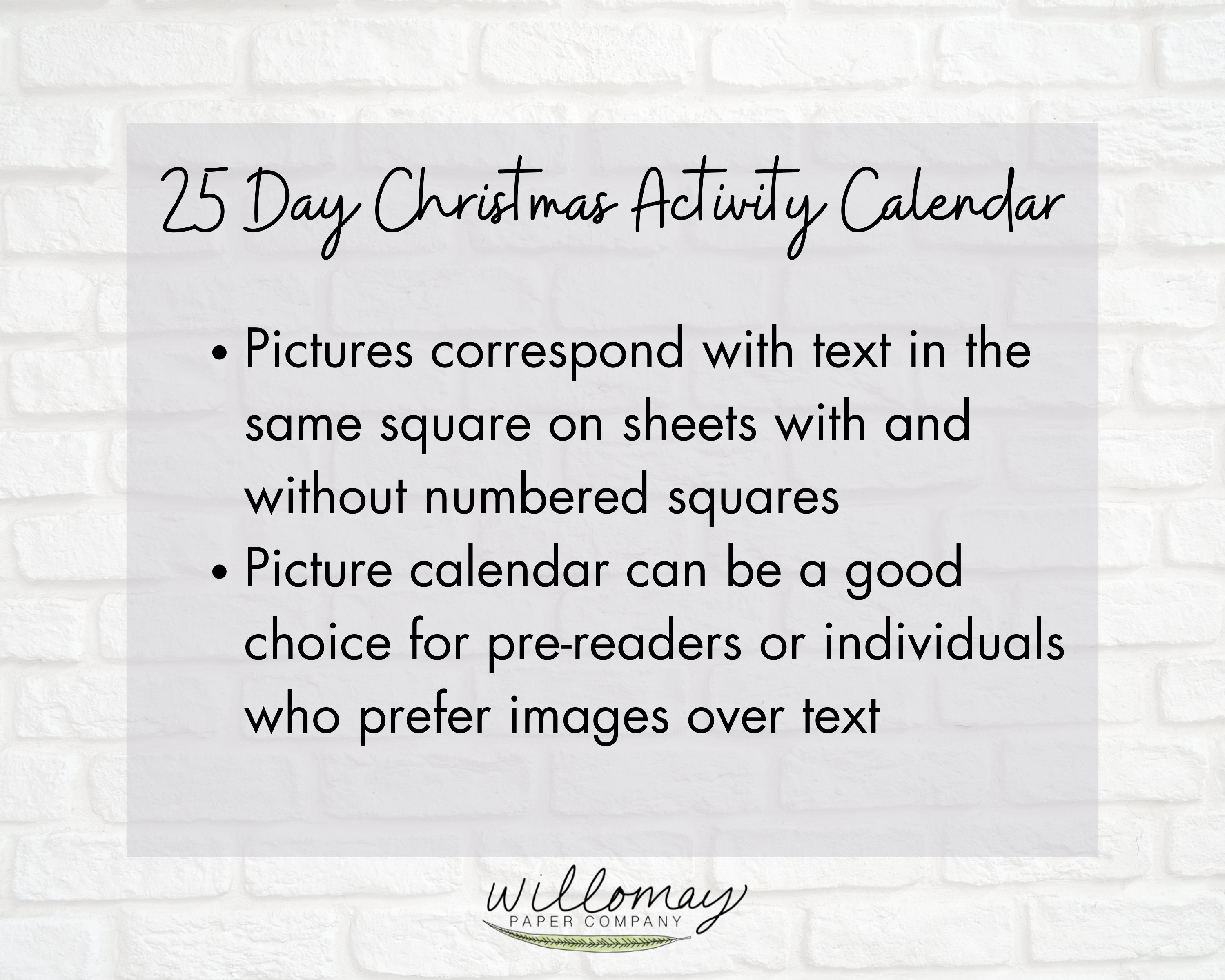 Christmas Activity Calendar Printable - Etsy