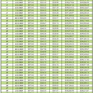 Easy-to-use Amortization Schedule With Variable Interest Rates - Etsy