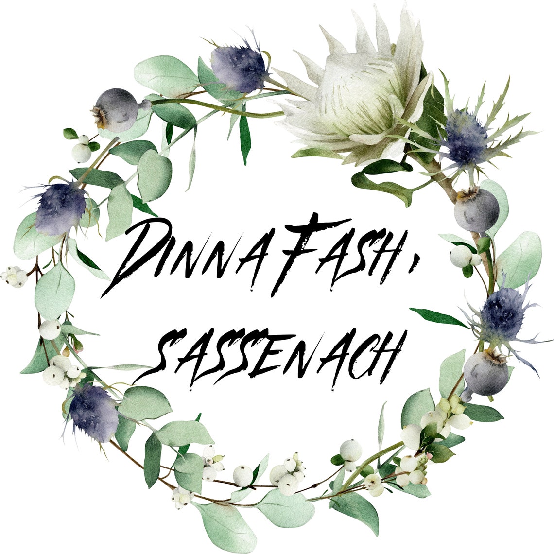 Dinna Fash Sassenach Digital Sticker Download - Etsy