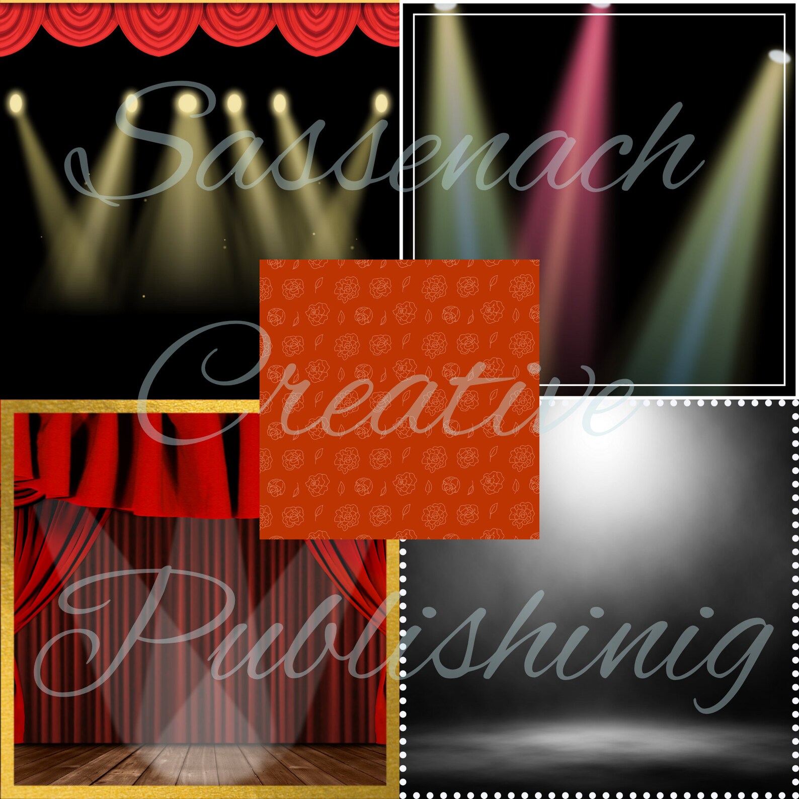 Theatre Digital Paper Pack Download! - Etsy