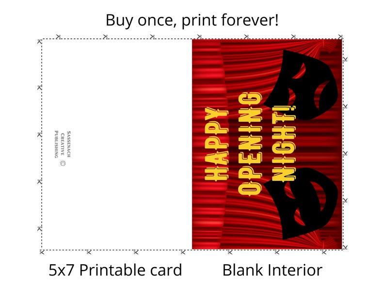 Theatre Cards Pack Digital Download - Etsy