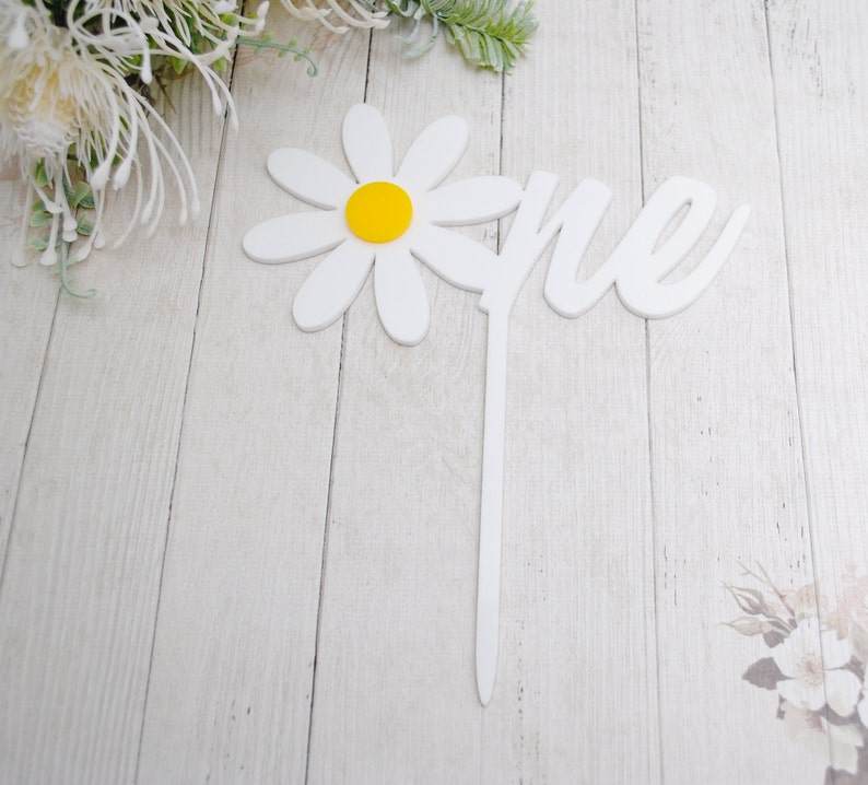 Laser Cut DIGITAL FILE Only Daisy One Cake Topper File, Laser Cut SVG ...