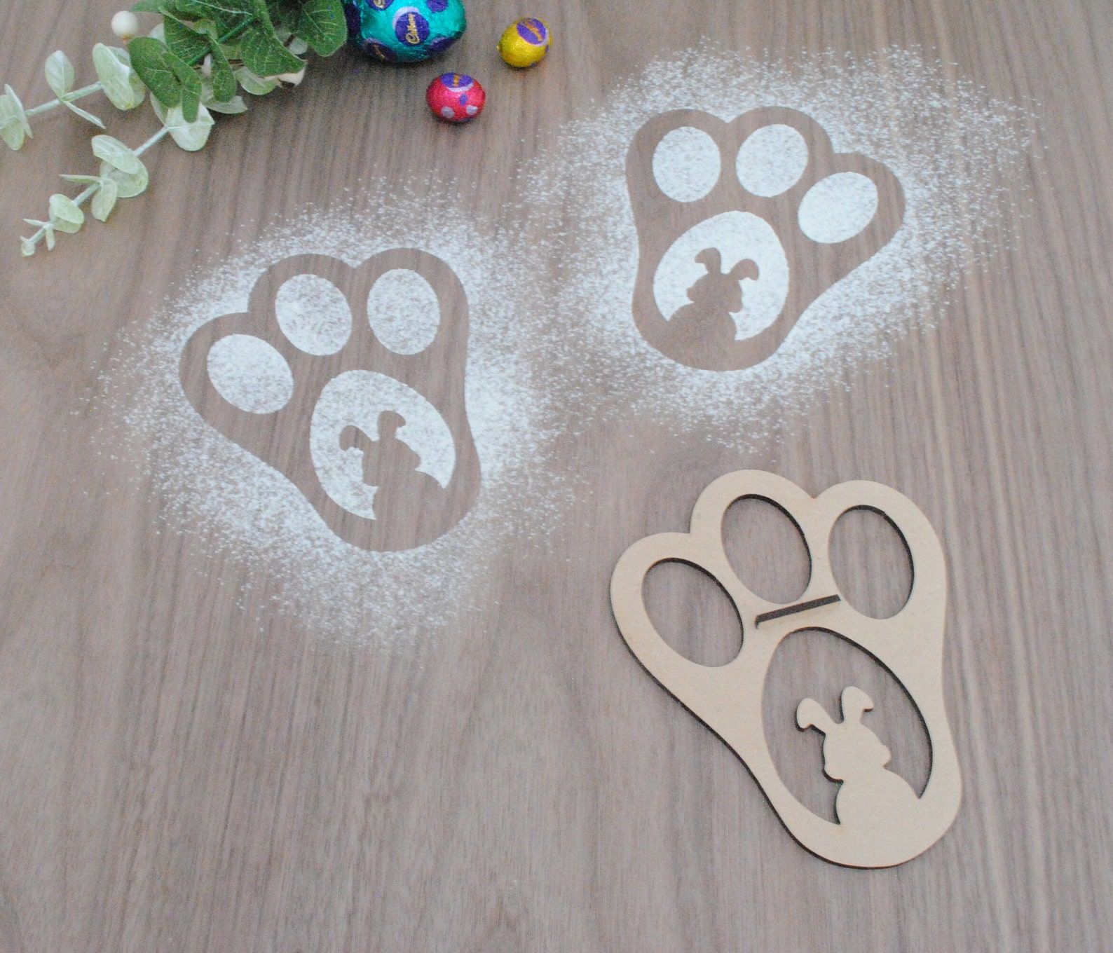 Laser Cut DIGITAL FILE Only - Easter Bunny Rabbit Footprint File, Laser ...