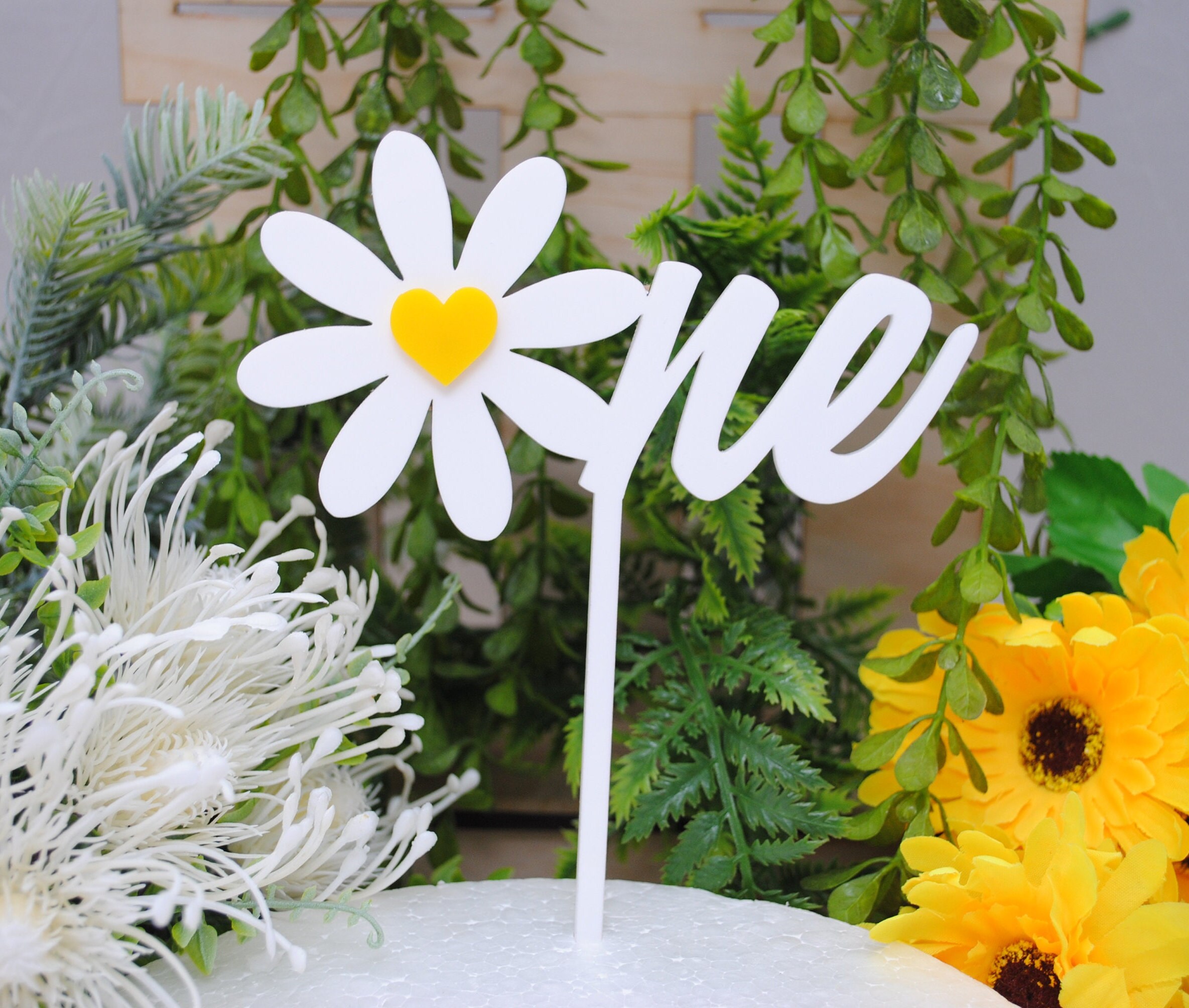 Laser Cut DIGITAL FILE Only Daisy One Cake Topper File, Laser Cut SVG ...