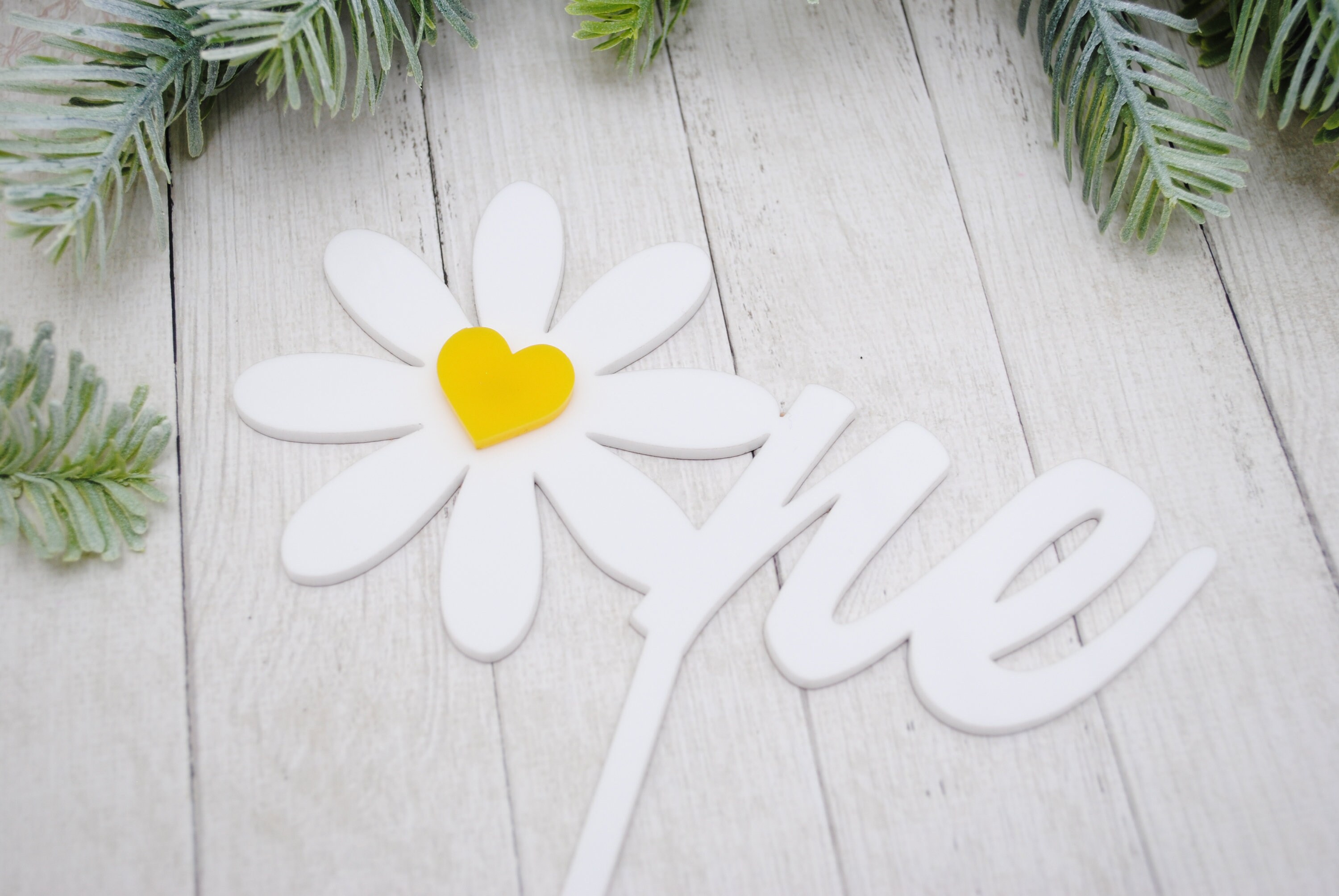 Laser Cut DIGITAL FILE Only Daisy One Cake Topper File, Laser Cut SVG ...