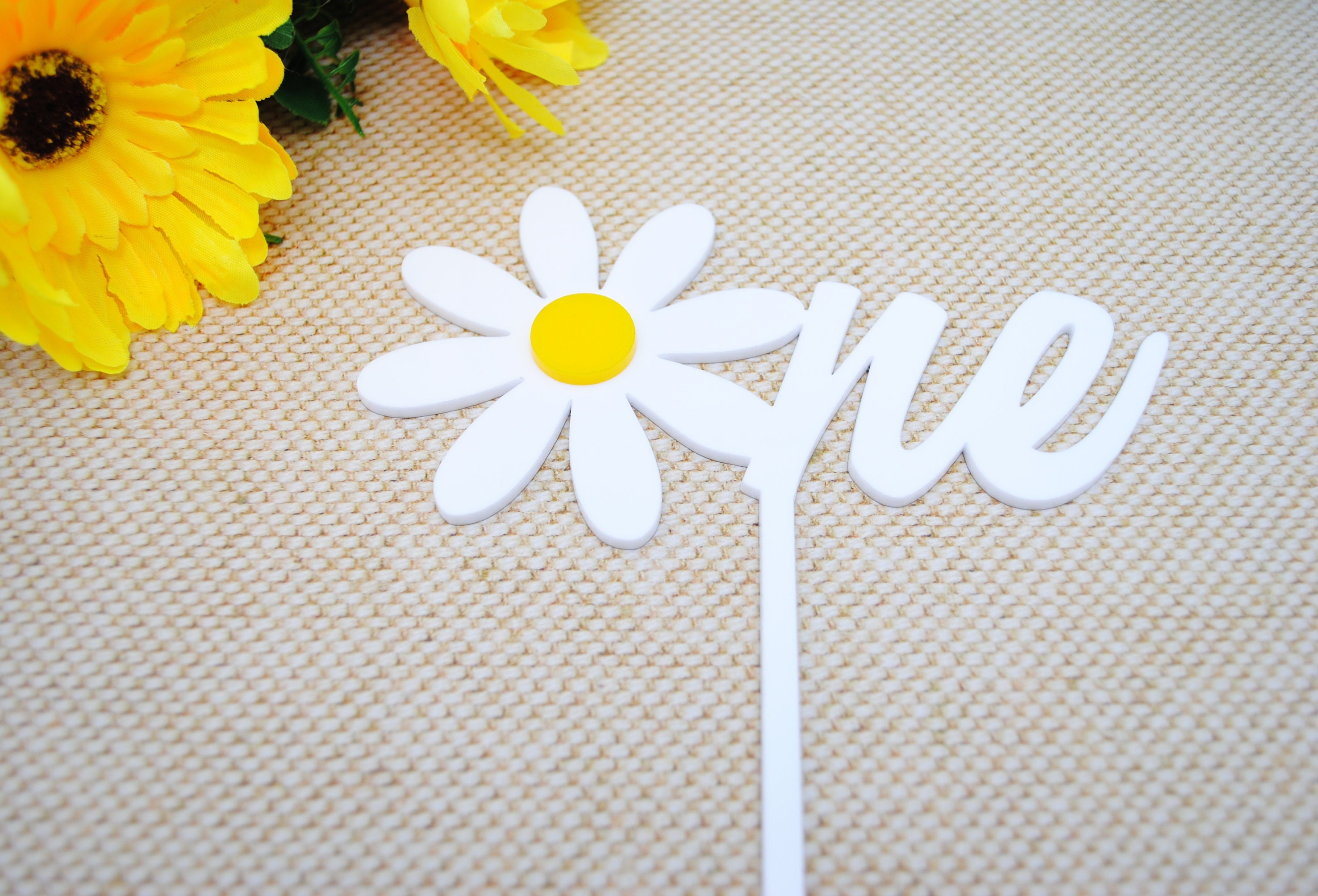 Laser Cut DIGITAL FILE Only Daisy One Cake Topper File, Laser Cut SVG ...