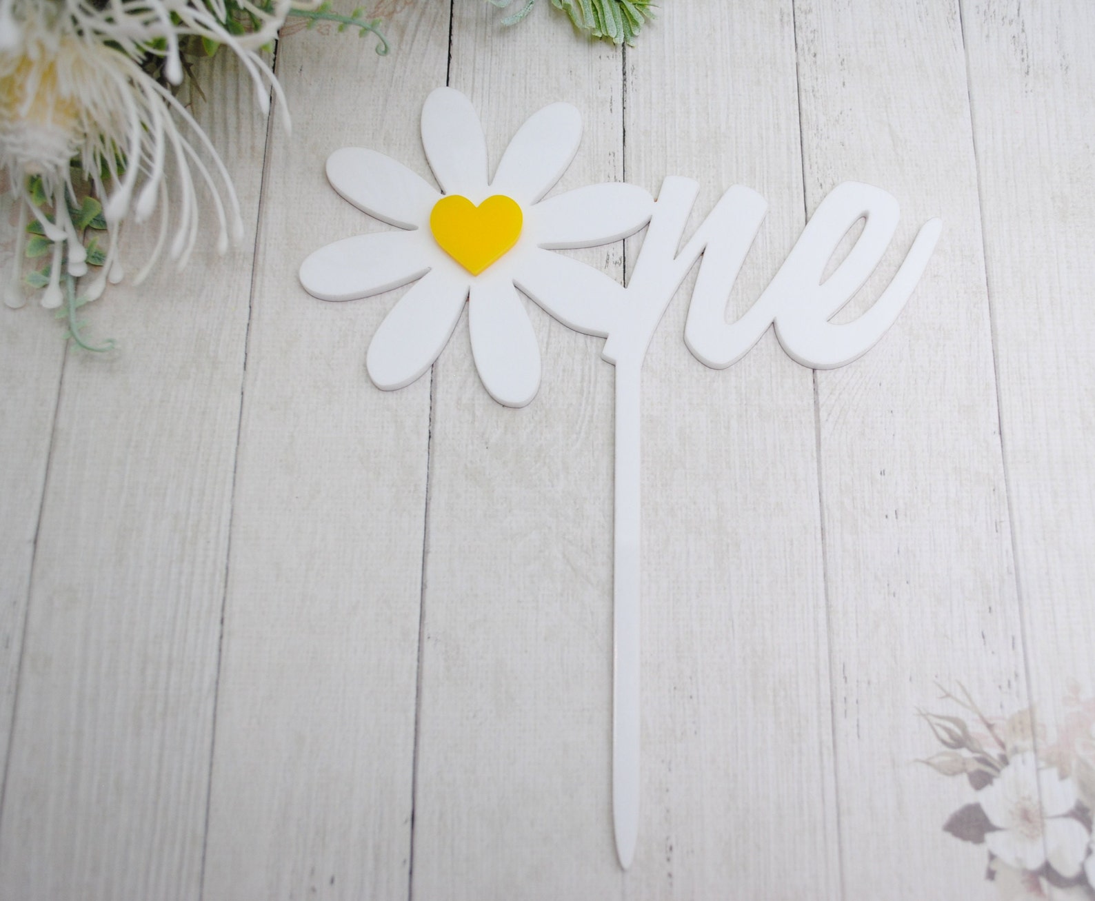 Laser Cut DIGITAL FILE Only Daisy One Cake Topper File, Laser Cut SVG ...