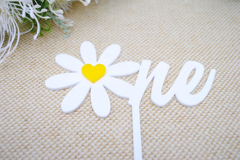 Laser Cut DIGITAL FILE Only Daisy One Cake Topper File, Laser Cut SVG ...