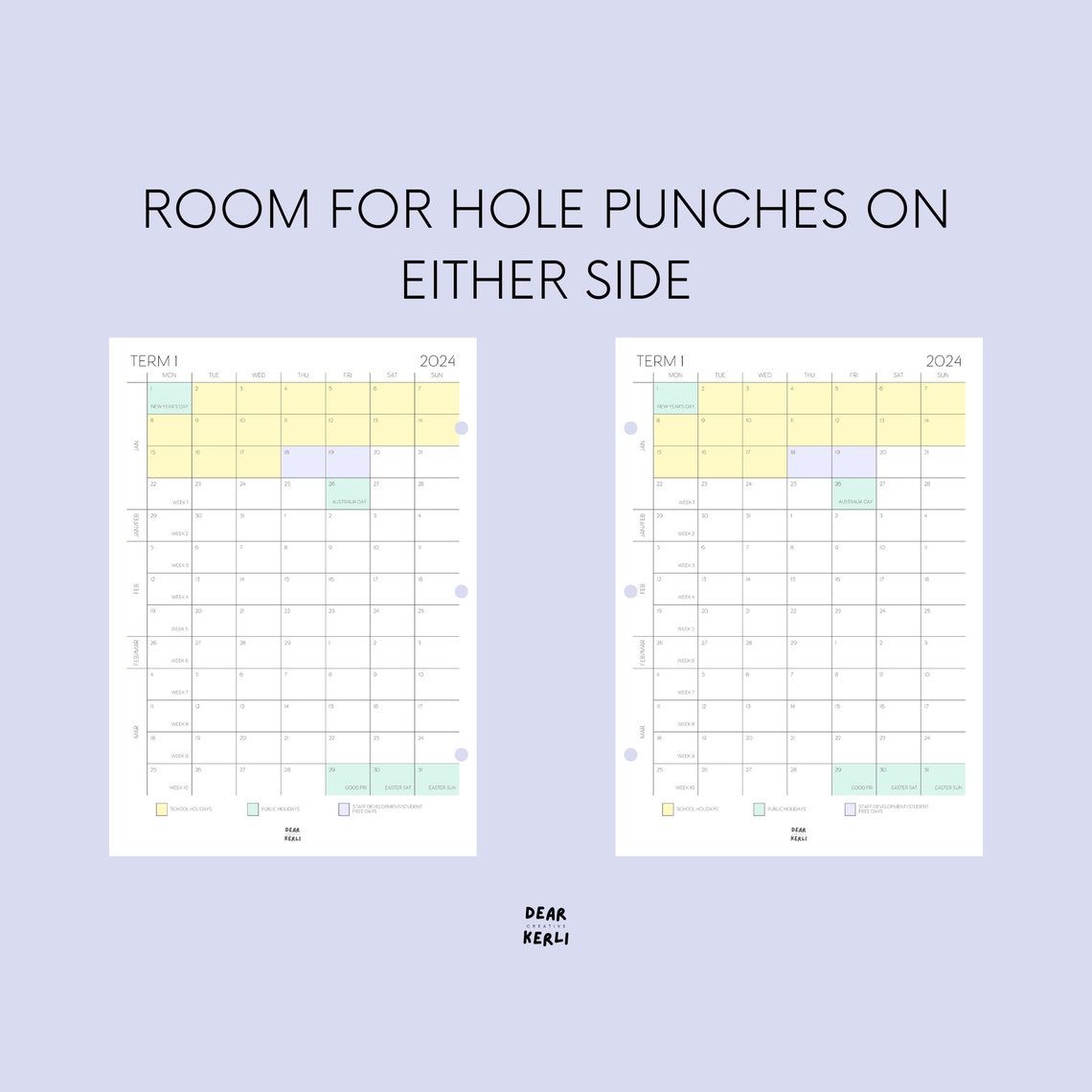 2024 QLD School Term Calendar Term by Term Calendar Portrait School ...