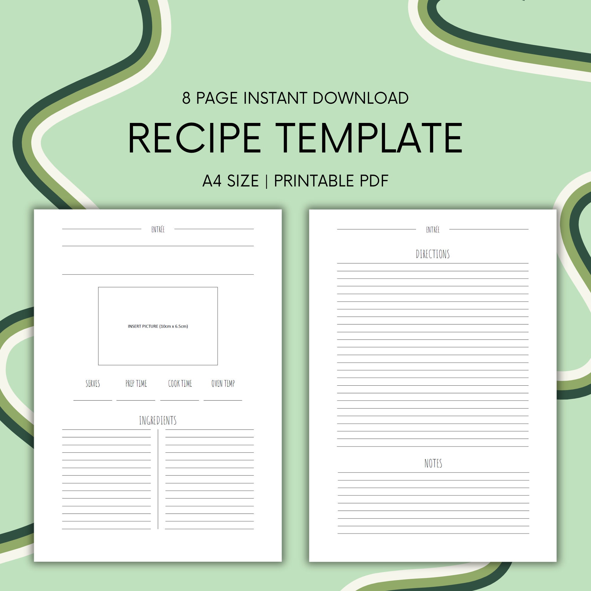 Recipe Template for Cookbook Template for Recipe Template Simple ...