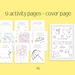 Kids Activity Pack: Printable Worksheets, Food & Animals (PDF) - Etsy