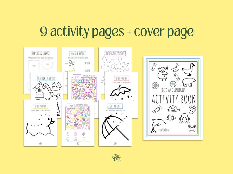 Kids Activity Pack Printable Activity Pack for Children Worksheets for ...