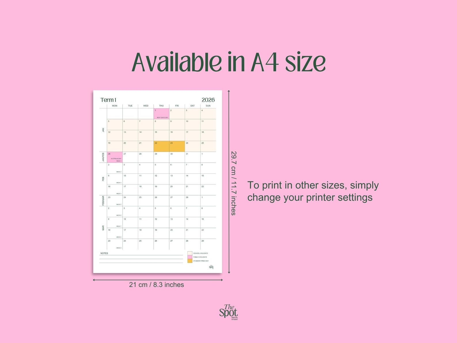 2026 Queensland School Calendar: Term Planner for Students, Teachers ...