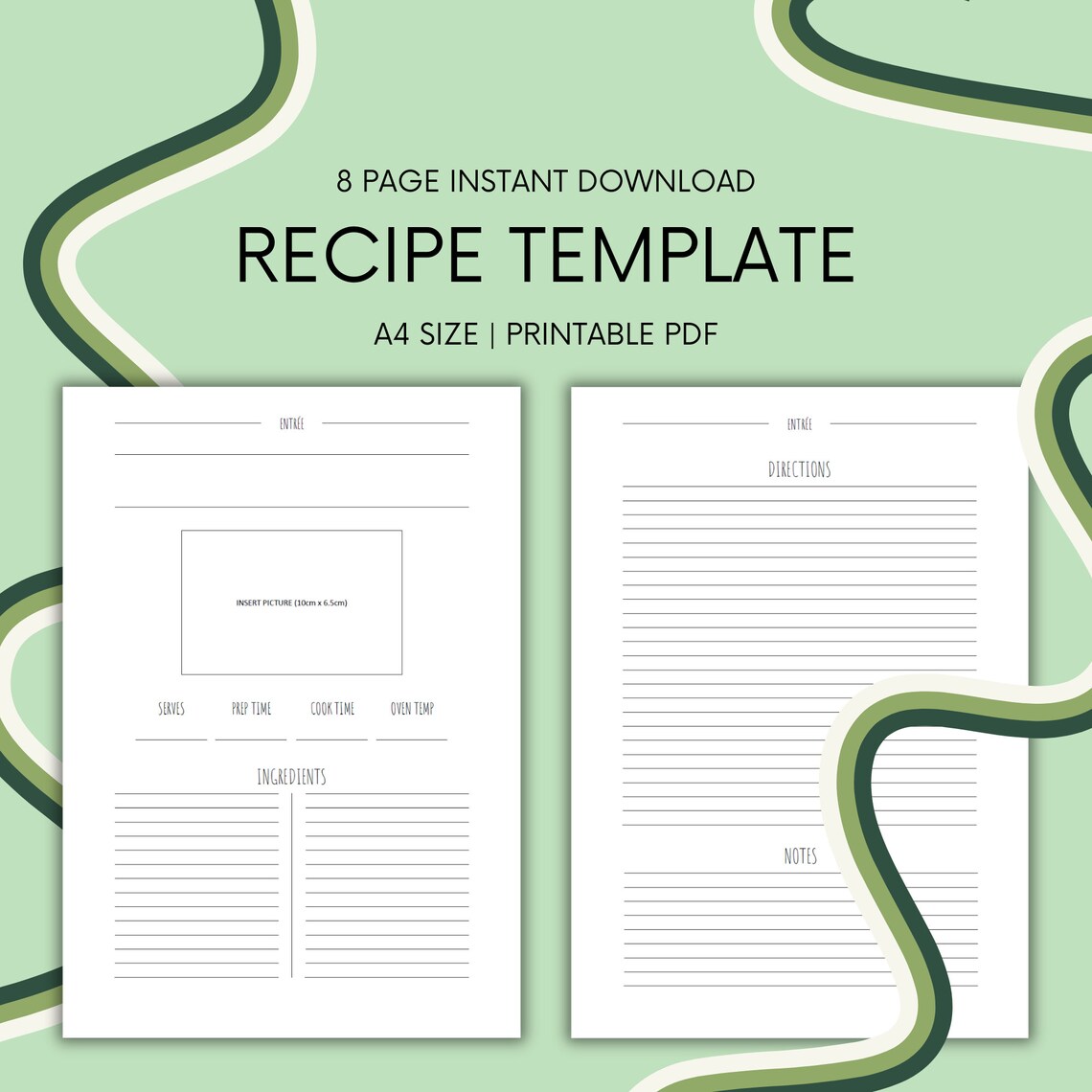 Recipe Template for Cookbook Template for Recipe Template Simple ...