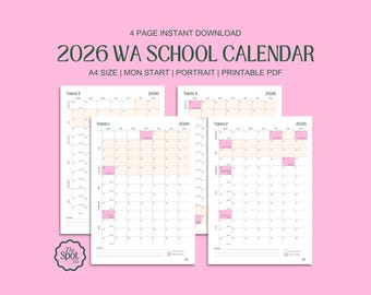 2026 Queensland School Calendar: Term Planner for Students, Teachers ...
