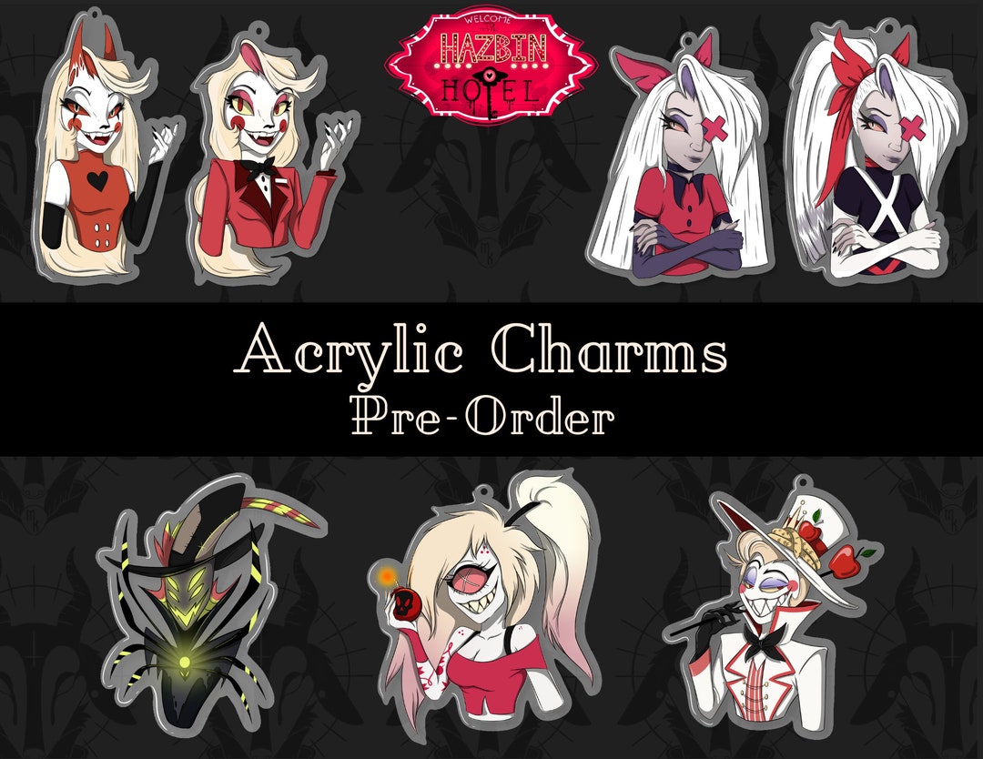Charms, Key Ring Hazbin Hotel - Etsy