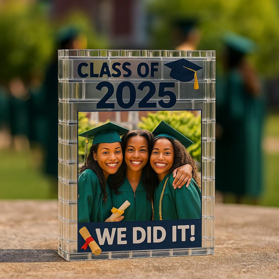 Graduation Gifts Phd, Custom Graduation Brick Photo Block, Graduation ...