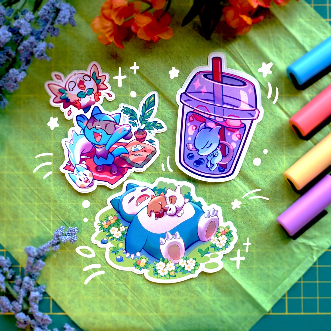 Pokemon Stickers Ver2 for Laptops, Phones, Tablets, Water Bottles, Pcs ...