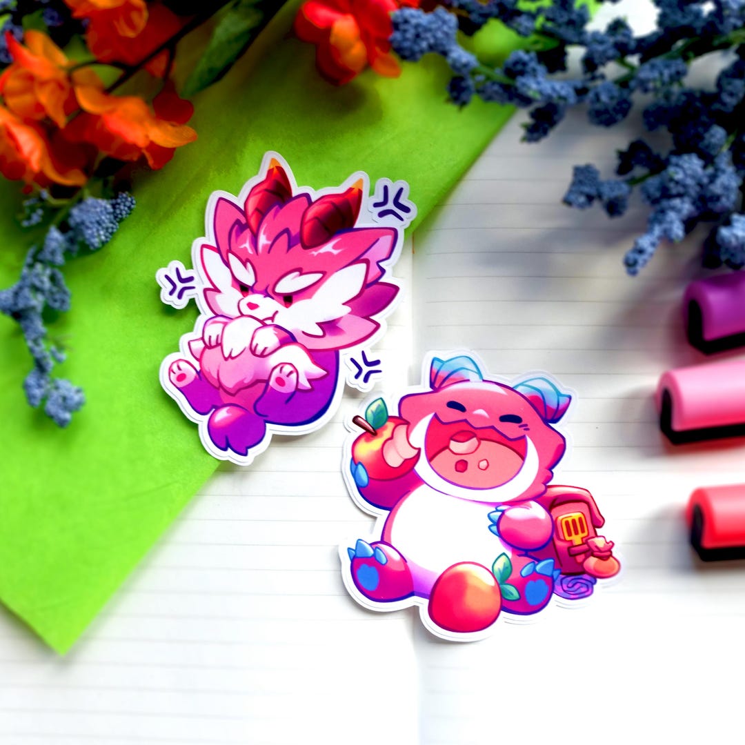 TFT Little Legends Sticker W/ Furyhorn and Choncc - Etsy