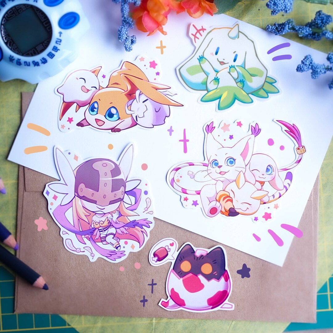Digimon Stickers for Laptops, Phones, Tablets, Water Bottles, Pcs ...