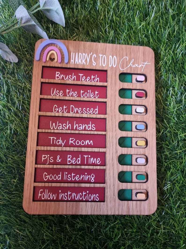 Routine Chart Things to Do Reward Kids Chart Routine - Etsy