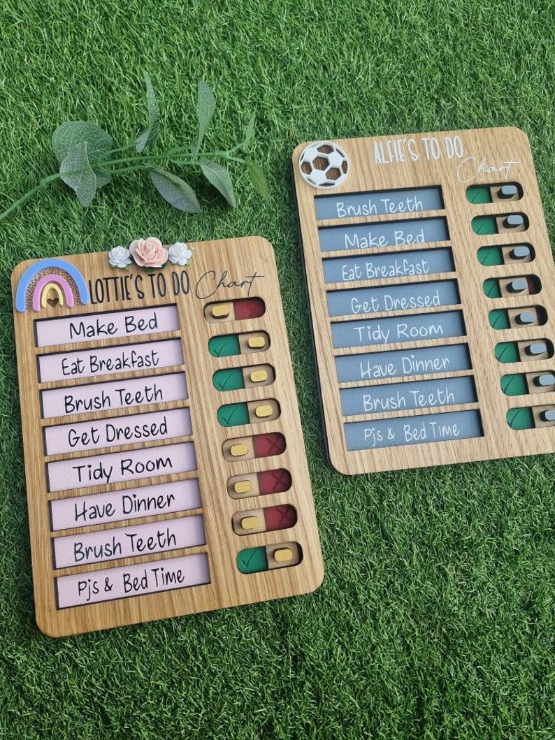 Routine Chart Things to Do Reward Kids Chart Routine - Etsy
