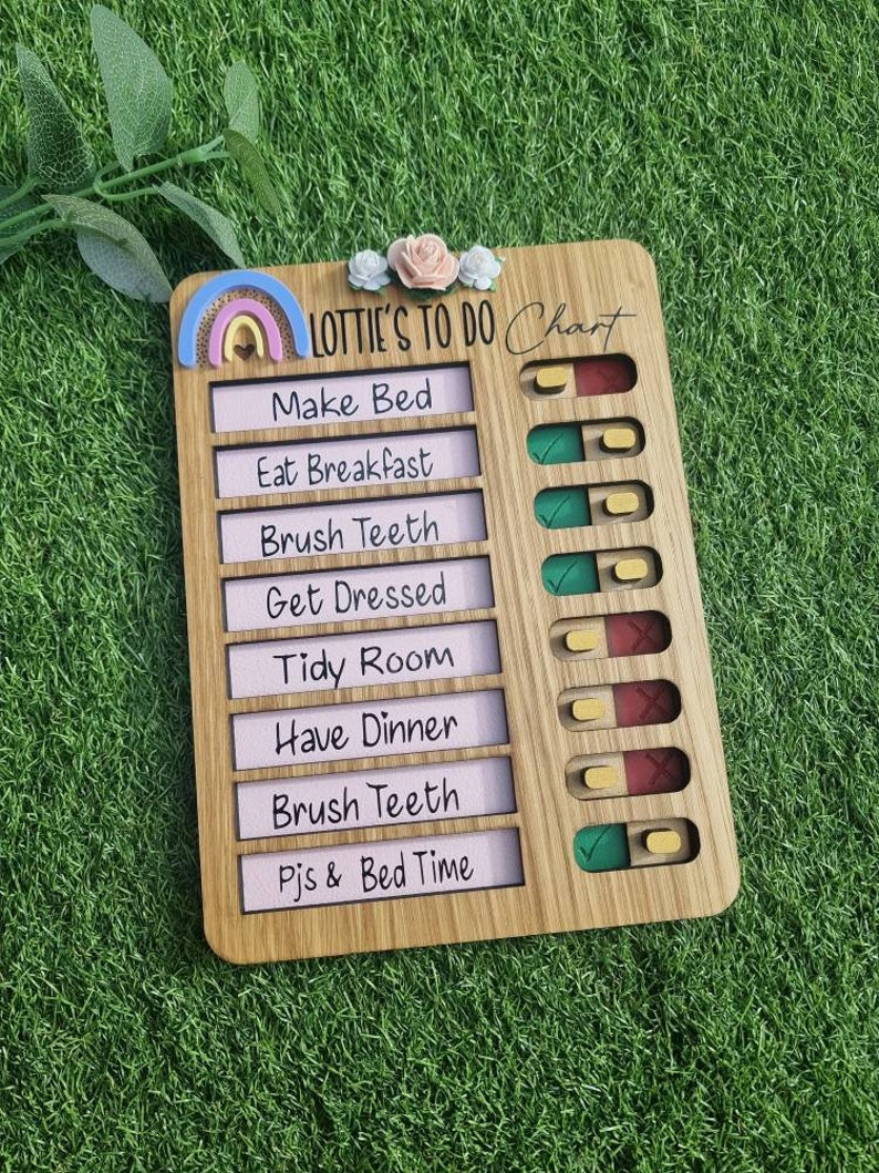 Routine Chart Things to Do Reward Kids Chart Routine - Etsy
