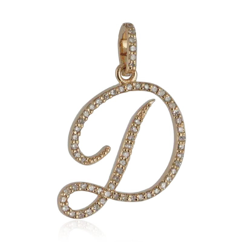 Letter Pendant - Etsy