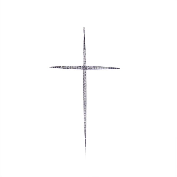 Pave Diamond Cross - Etsy