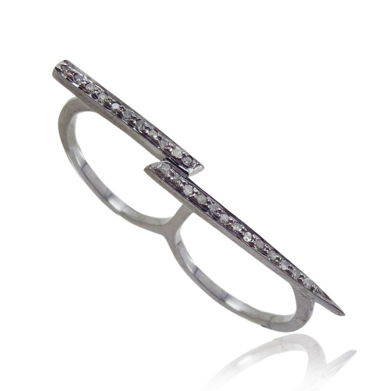 Double Finger Ring - Etsy