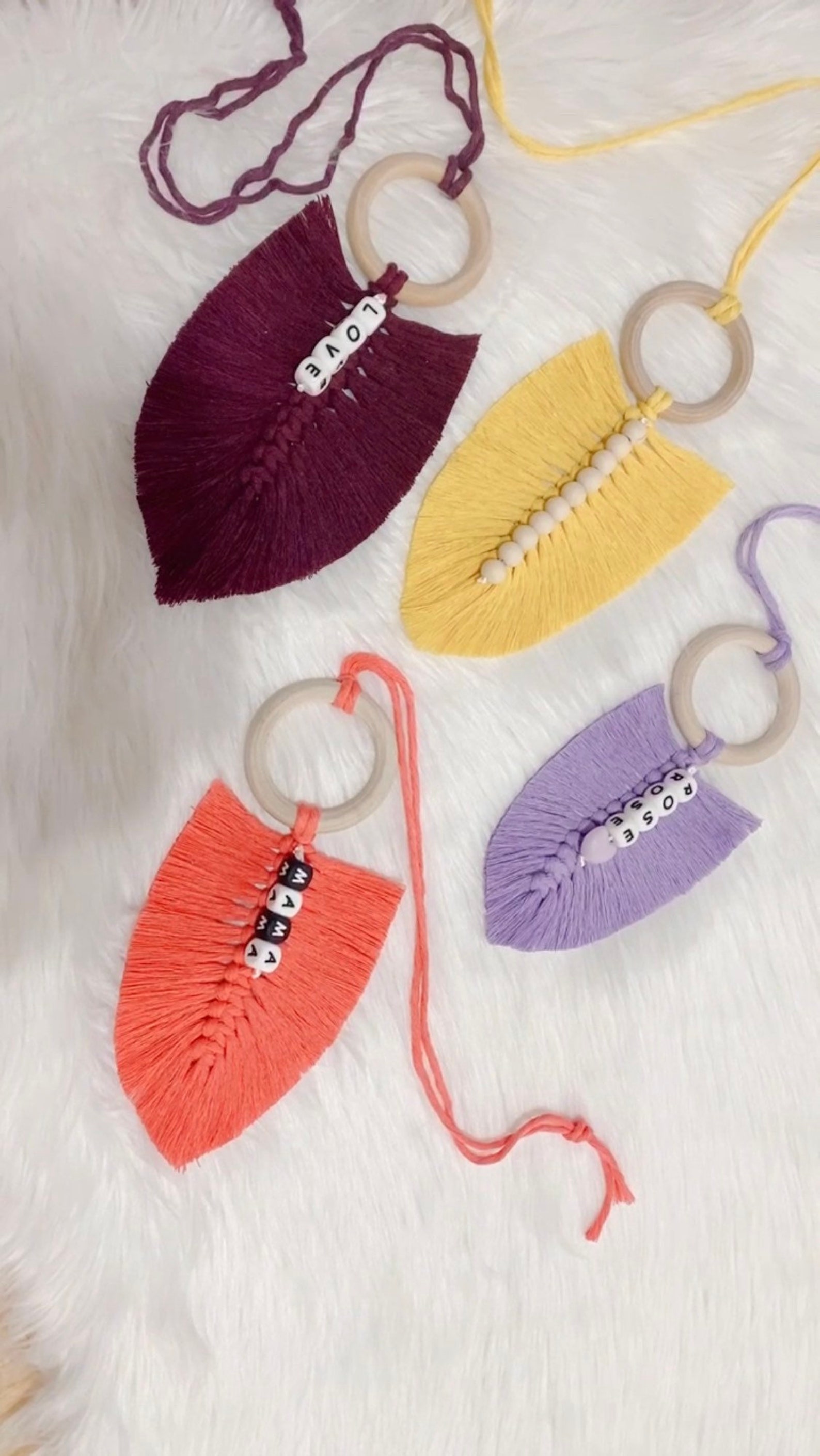 Macrame Feather Diffuser// Essential Oil Car Diffuser - Etsy