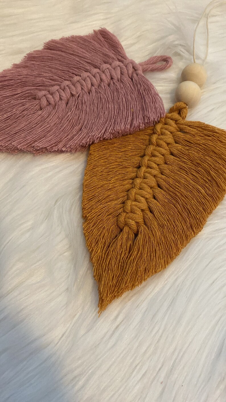 Macrame Feather Diffuser// Essential Oil Car Diffuser - Etsy