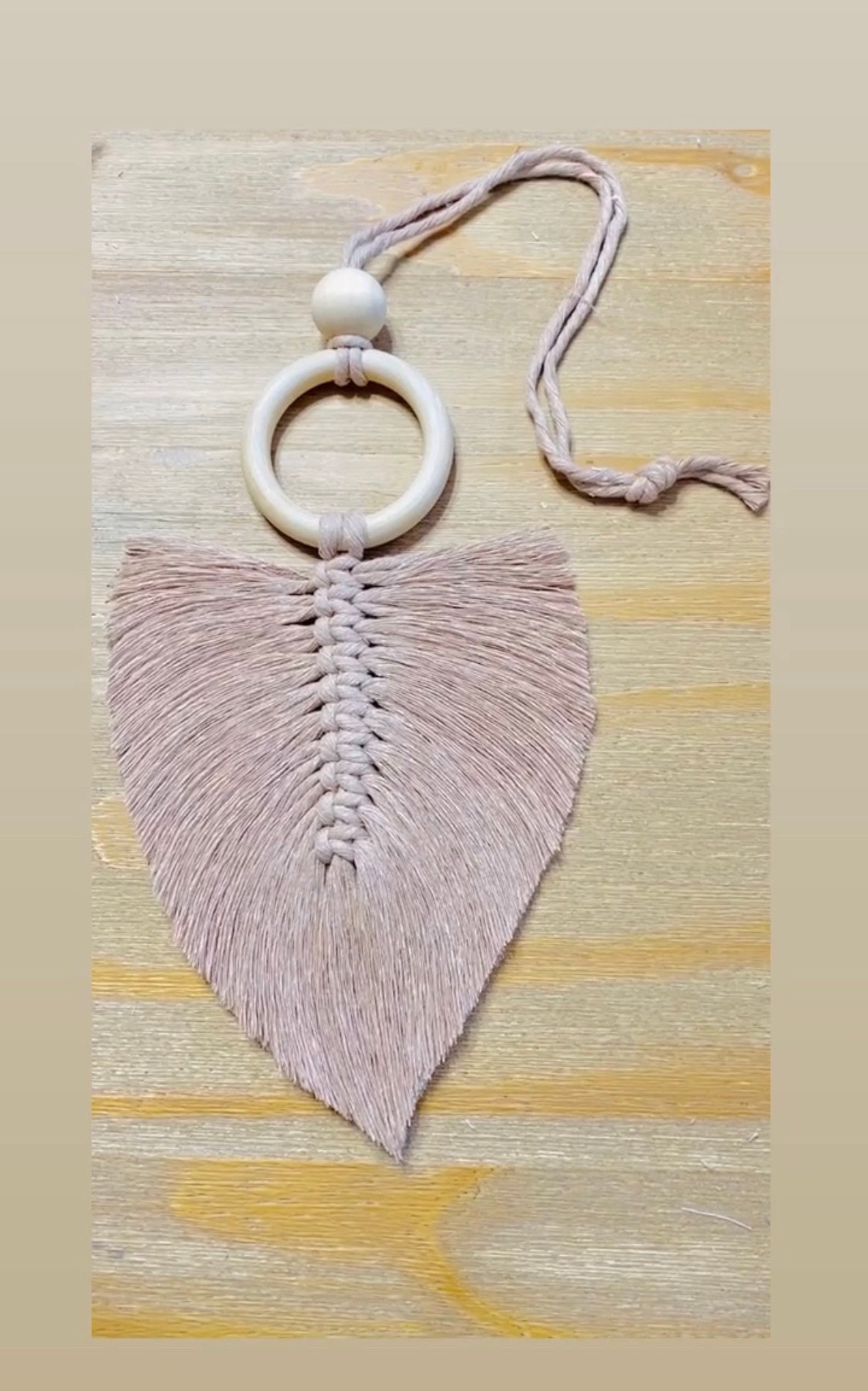 Macrame Feather Diffuser// Essential Oil Car Diffuser - Etsy