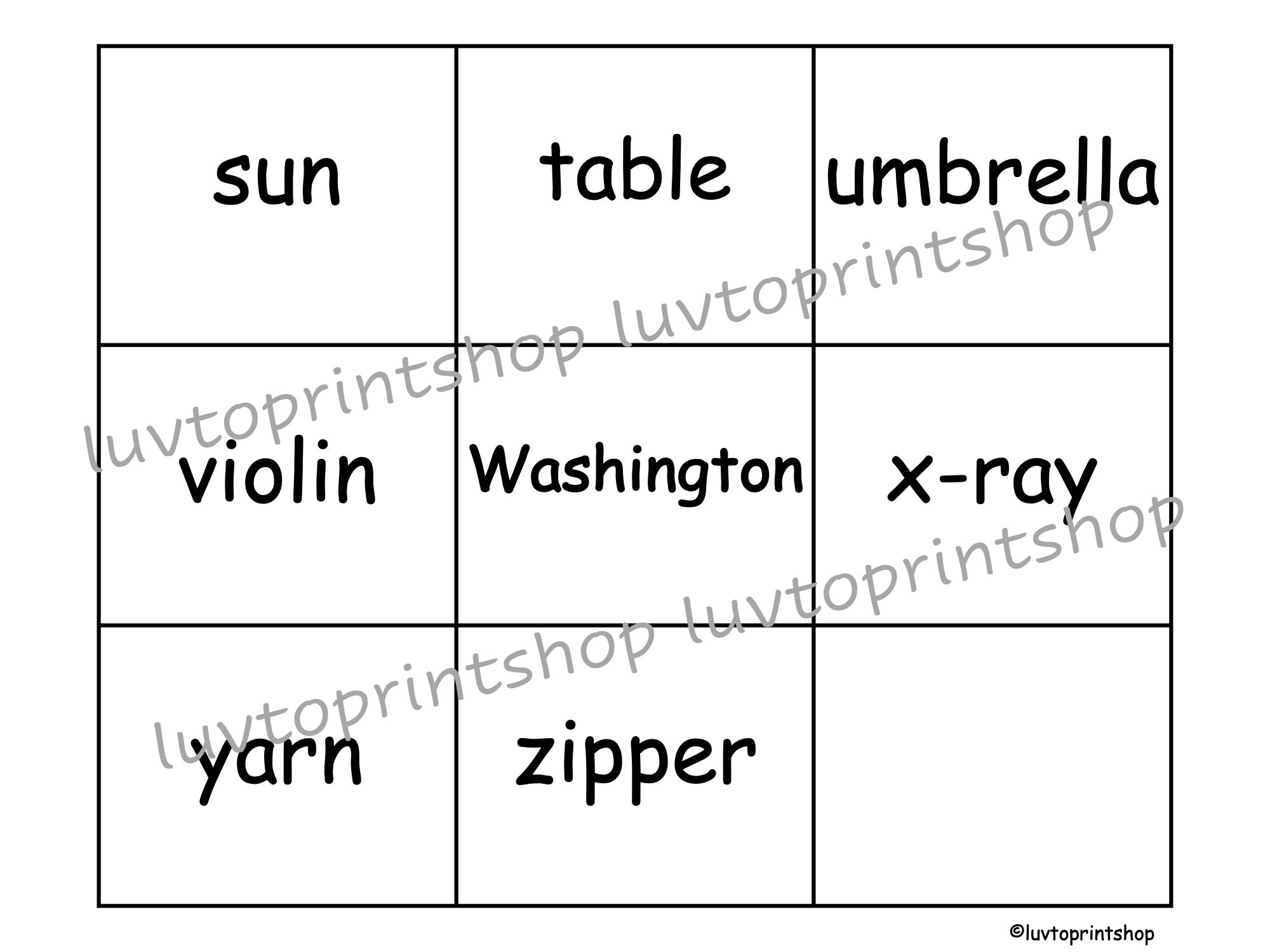 Printable Downloadable Alphabet Flash Cards With Picture and Word Cards ...