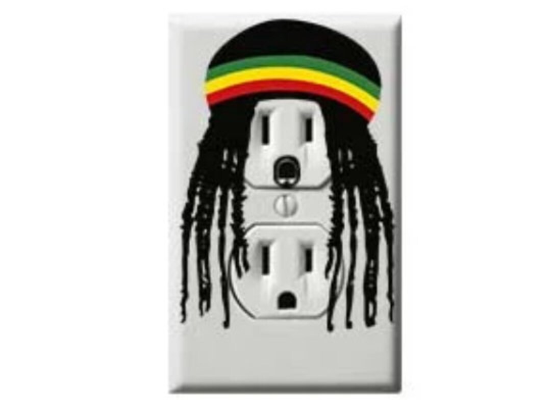 Rasta - Stickers - Handmade - Bob Marley - Reggae - Electric Outlet ...