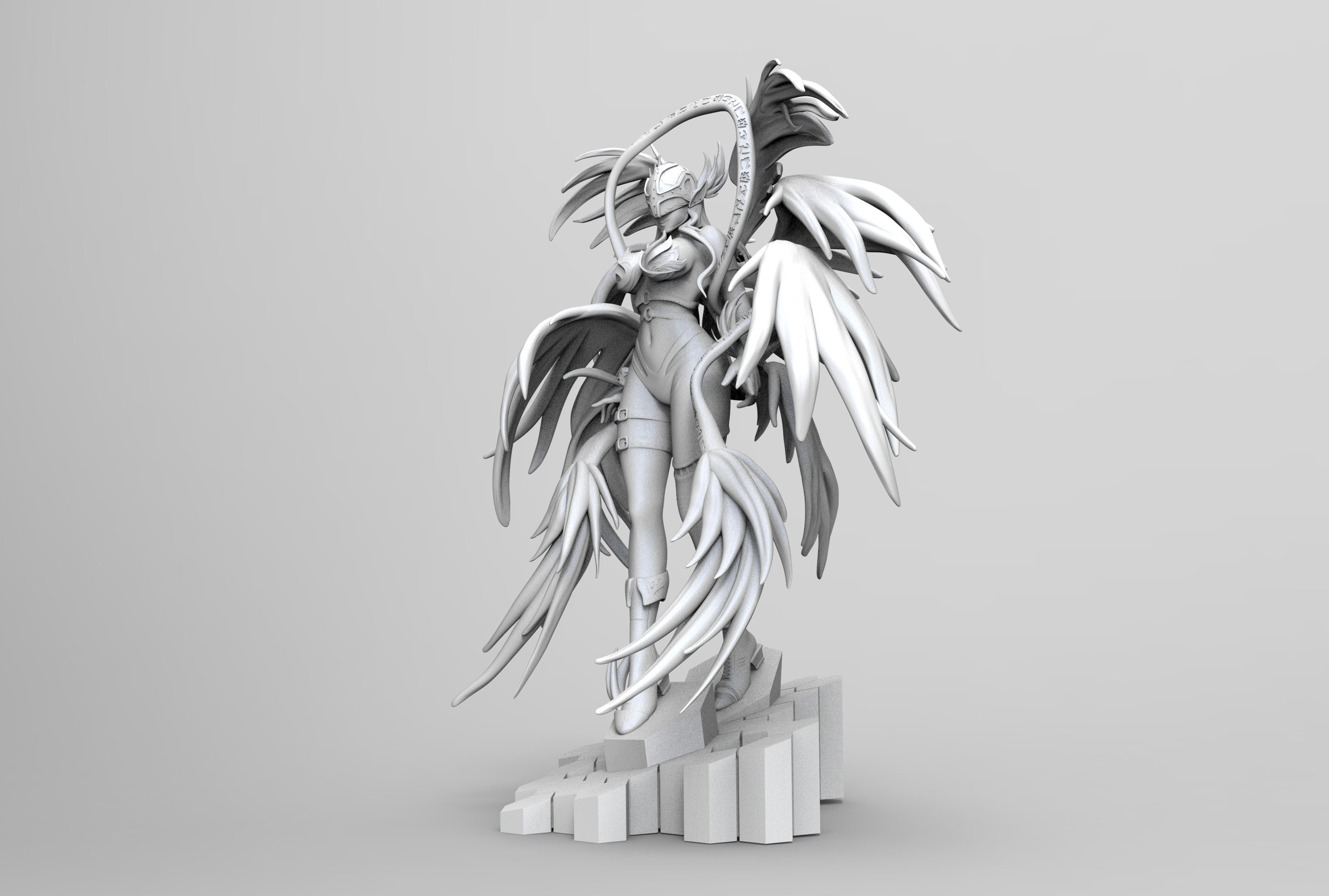 Angemon Digimon 3D STL File - Etsy Australia