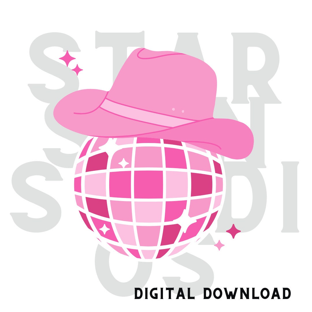Disco Cowgirl PNG Digital Download bachelorette PNG, Sublimation Design ...