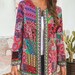Women Bohemian Ethnic Design Spring Jackets Boho Elegant Floral Printed ...